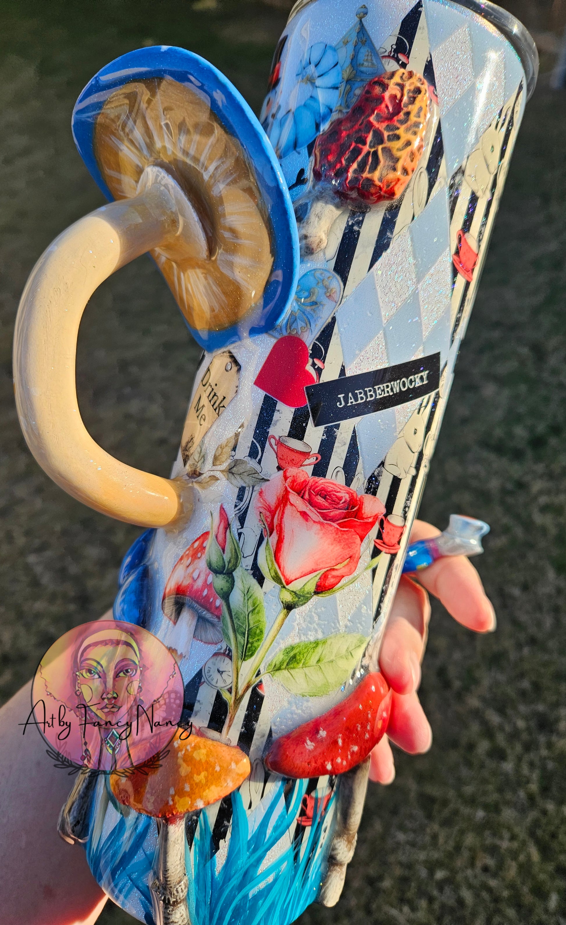 Wonderland 35oz tumbler – Art by Fancy Nancy